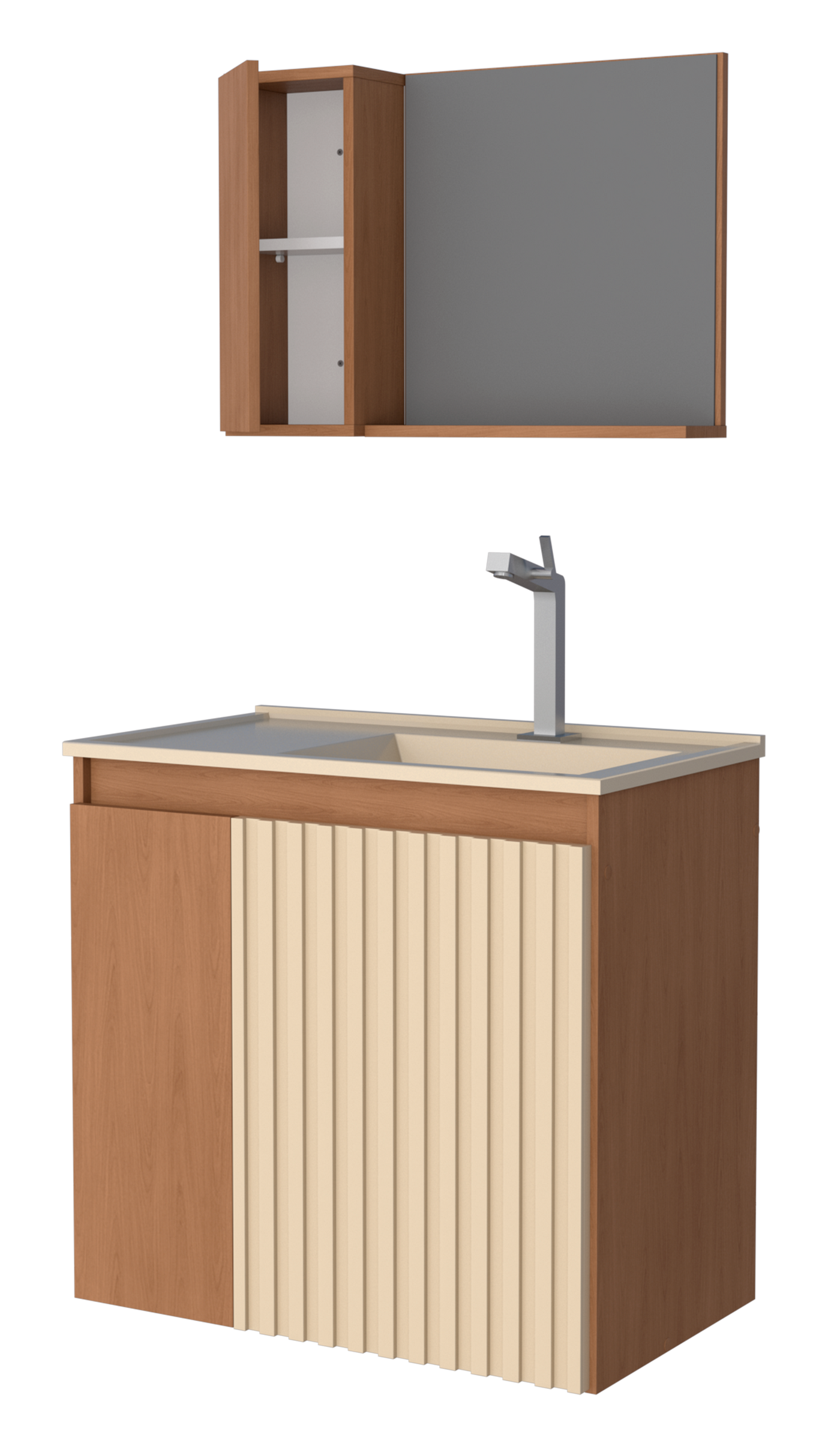 Camomila Wooden Bathroom Vanity Kit