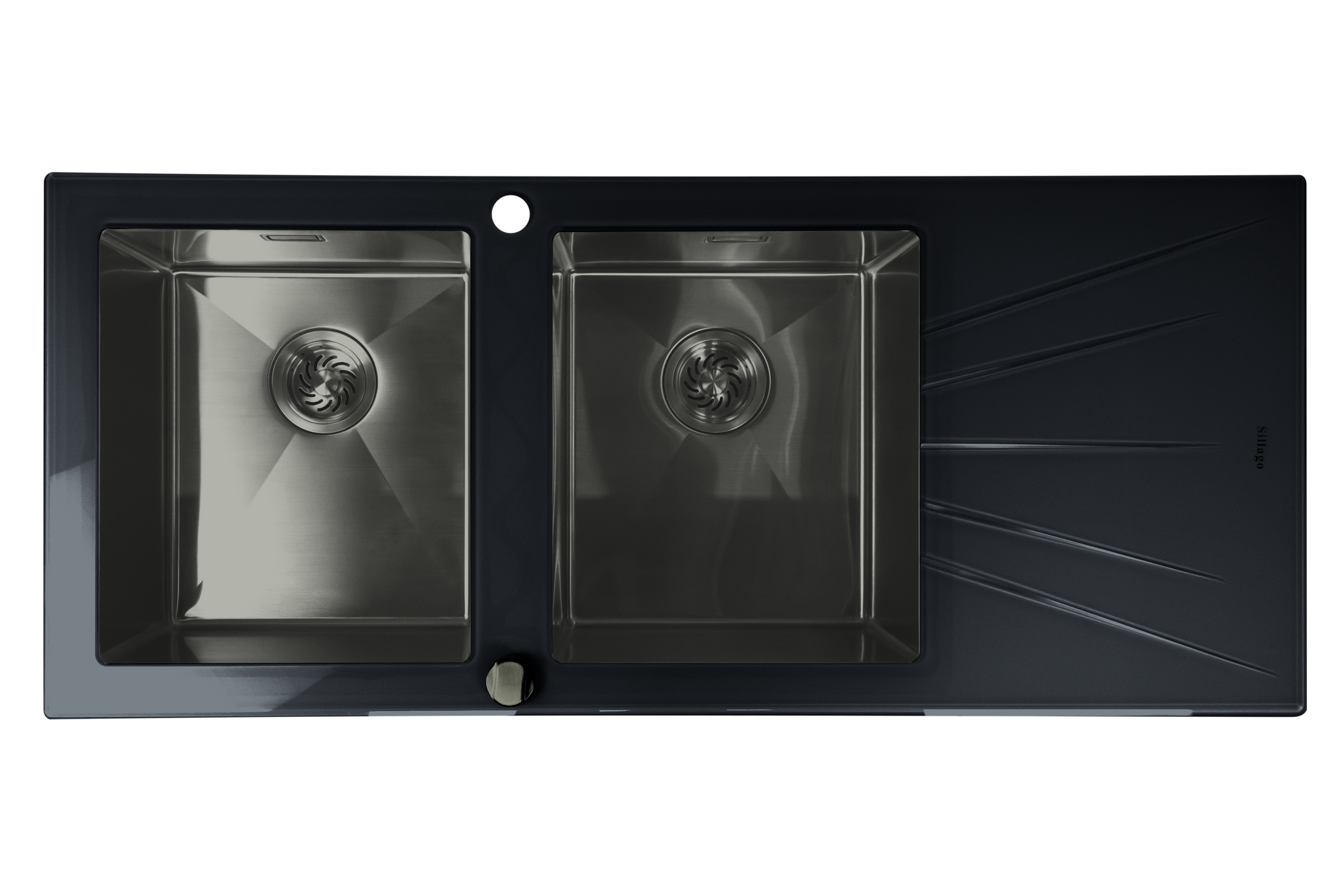 Mahina Double Bowl Glass Kitchen Sinks